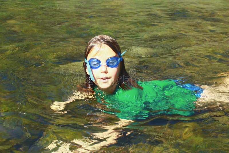 Girl Enjoying the River Water Stock Photo - Image of youth, people ...