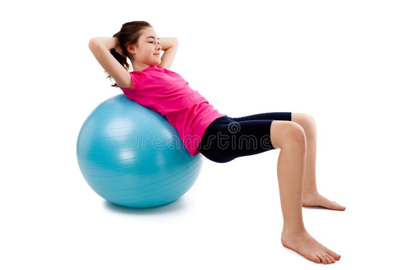 Girl exercising stock photo. Image of exercising, child - 17743346