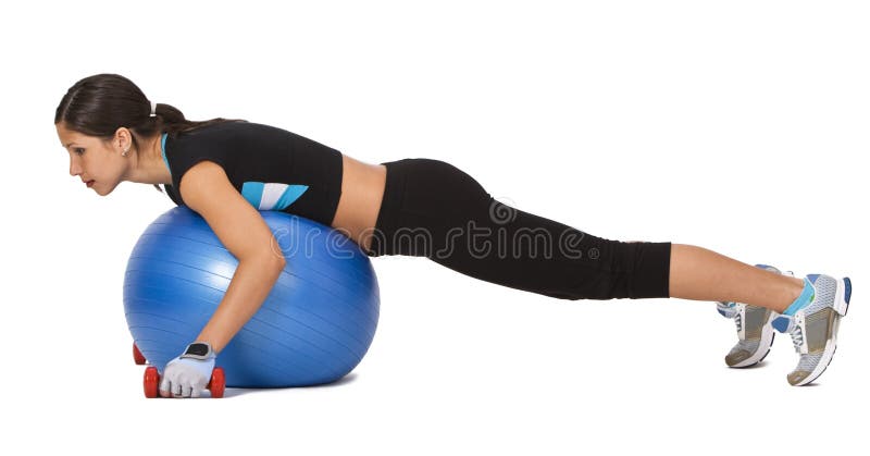 Girl exercising stock image. Image of gear, trainers, body - 5581397