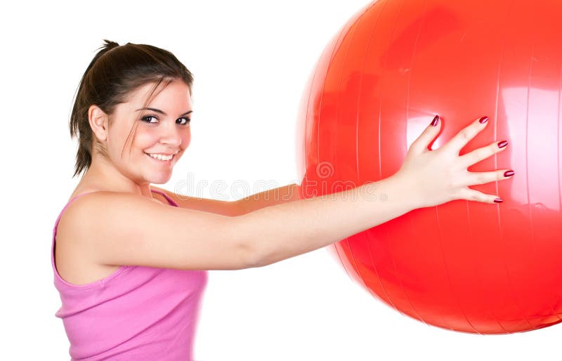 Girl Exercising with Dumbbells Stock Image - Image of fitness, people ...