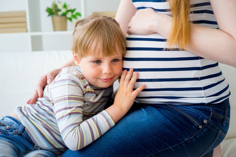 Girl expecting a sister stock photo. Image of baby, girl - 98278702