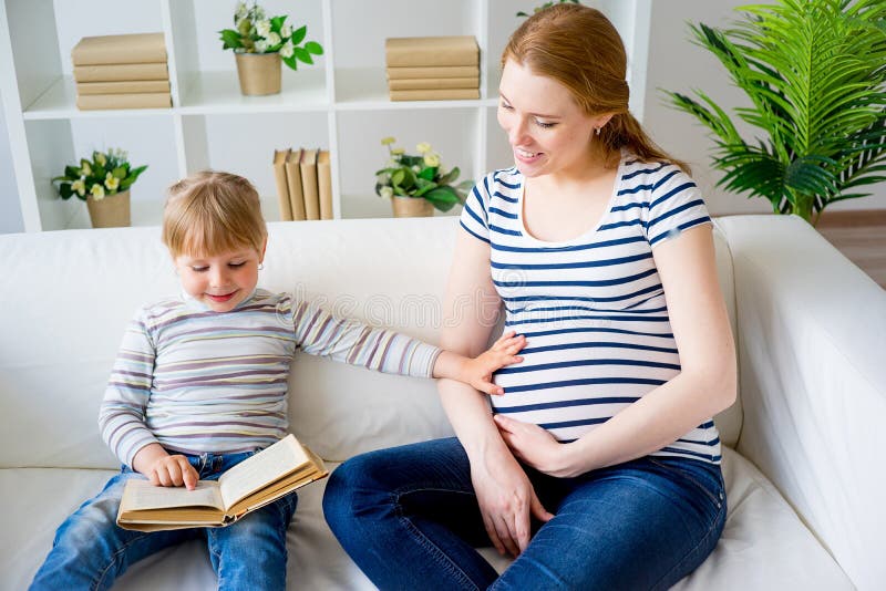 Girl expecting a sister stock photo. Image of expecting - 98278728