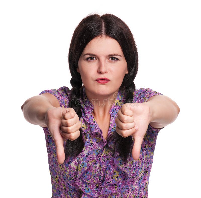 Girl with Contempt Emotions Stock Image - Image of girl, irreverence ...