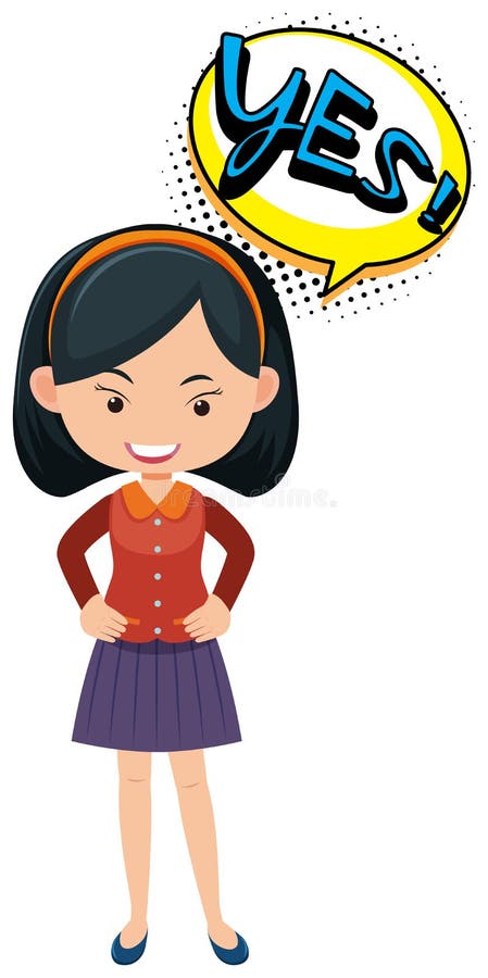 Kid Saying Yes Stock Illustrations – 36 Kid Saying Yes Stock ...