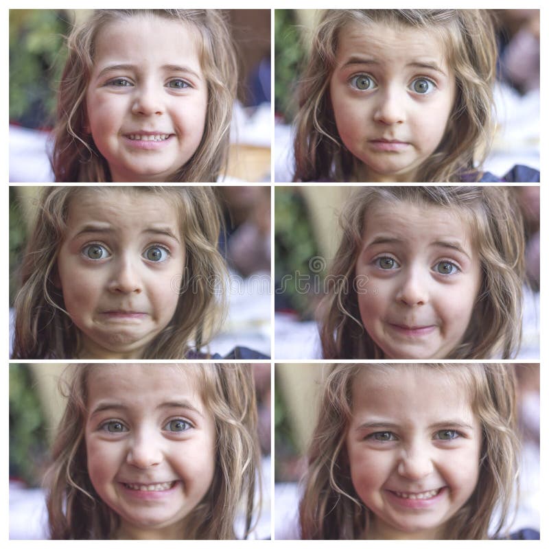 Girl expressions stock image. Image of face, blond, funny - 58022833