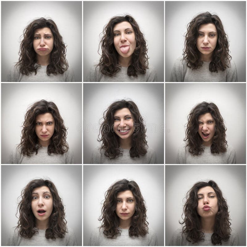 Girl expressions stock photo. Image of beauty, girl, hands - 33433306