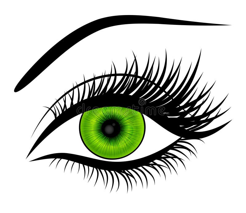 Girl eye vector stock vector. Illustration of element - 124940917