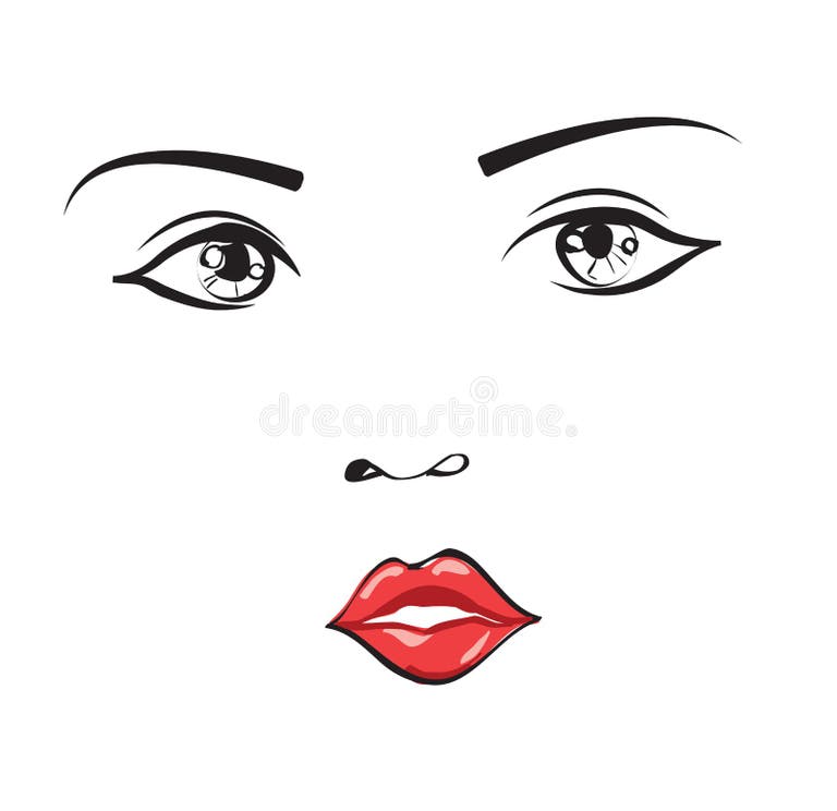 Abstract Girl Face Stock Illustrations 90 389 Abstract Girl Face