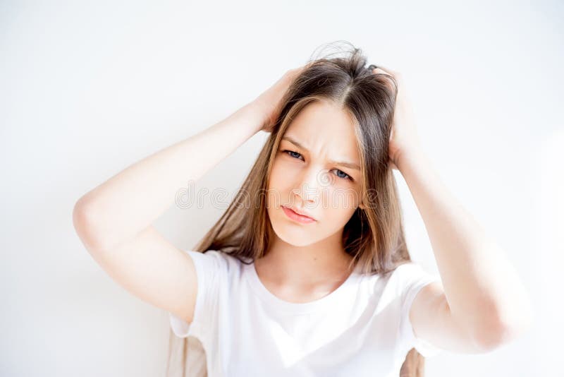 Girl Face Expressions and Emotions Stock Image - Image of female, funny ...