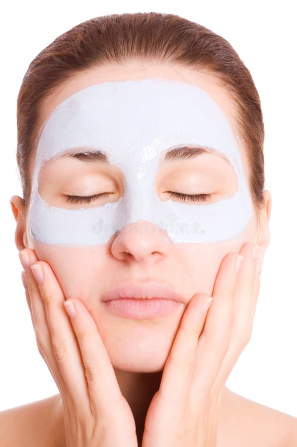 Girl with face mask stock photo. Image of lady, shower - 7034598