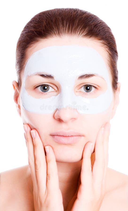 Girl with face mask stock image. Image of pure, makeup - 7107111