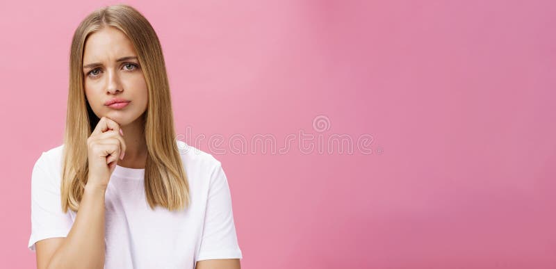 Girl Facing Problem Thinking Being Hesitant while Making Decision ... Girl Facing Problem Thinking Being Hesitant while Making Decision ...