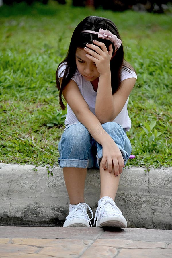 A Girl and Failure stock image. Image of beautiful, girl - 156858515