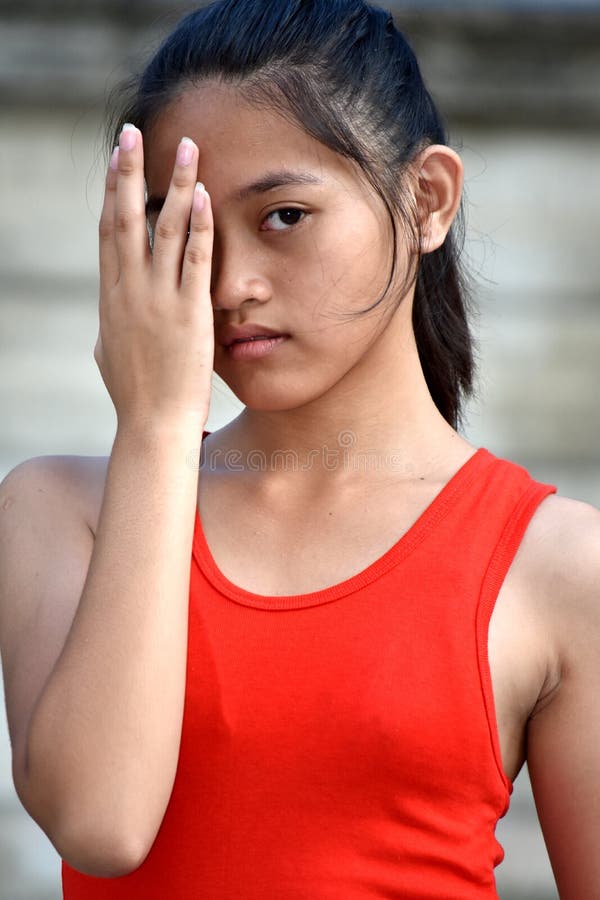 A Girl and Failure stock image. Image of beautiful, juvenile - 159336389