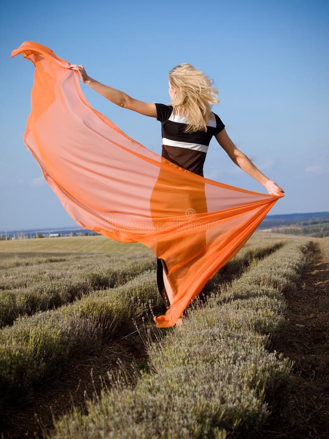 Girl at field stock image. Image of aspirations, caucasian - 10681265