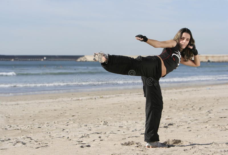 Girl fighting stock image. Image of bare, outdoor, brown - 4994267