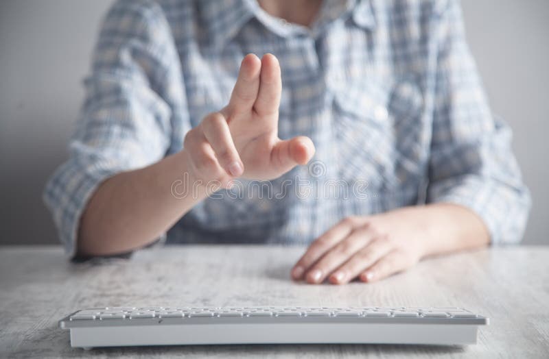 Fingers on touch screen stock image. Image of pointing - 24655787