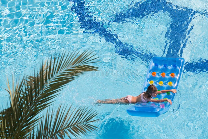 Tween girl in water park stock image. Image of recreation - 67267517