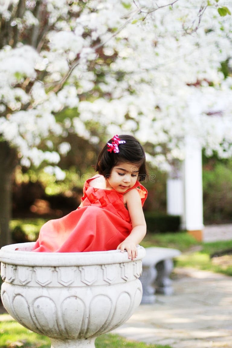 143 Little Girl 2 Flowers Stock Photos - Free & Royalty-Free Stock ...
