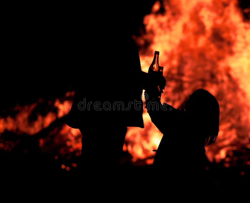 Child watching the fire stock image. Image of suffering - 3211671