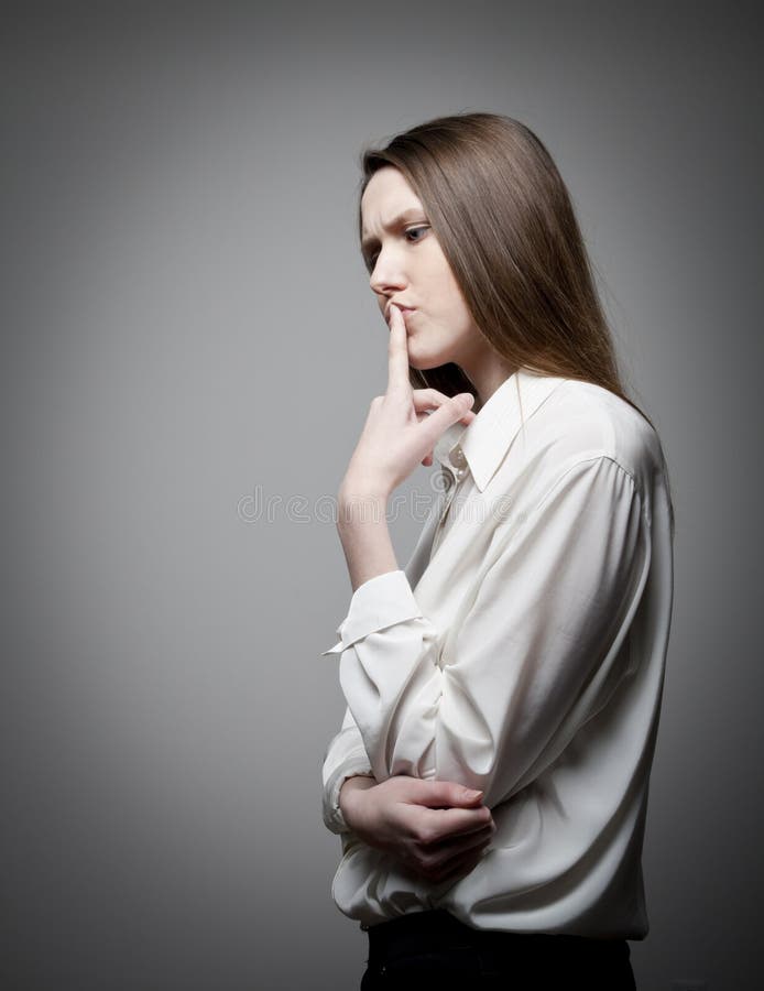 Hesitation stock photo. Image of difficulty, portrait - 30002426