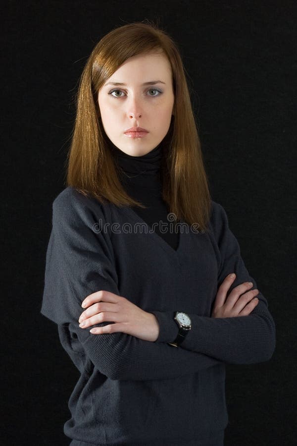 Girl full-face stock photo. Image of watch, nice, beautiful - 13334436