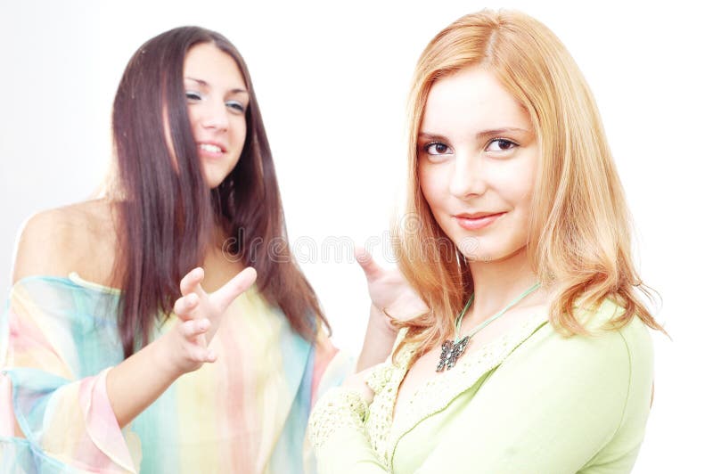 Girl fun stock photo. Image of friends, pure, brow, brush - 293488