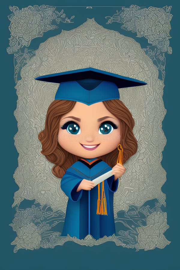 Girl Getting Graduated. Generative Artificial Intelligence Editorial ... Girl Getting Graduated. Generative Artificial Intelligence Editorial ...