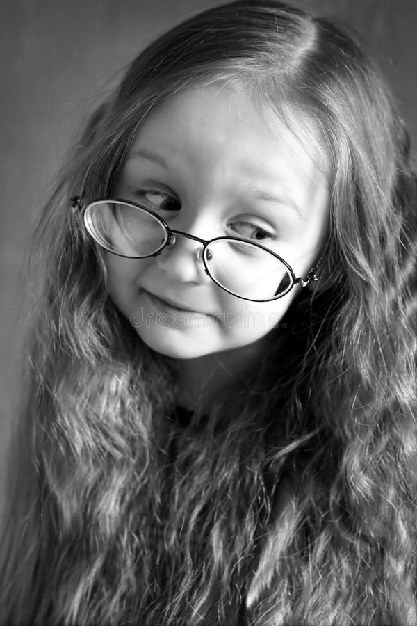 Girl With Glasses Stock Image Image Of Face Expressing 10921293