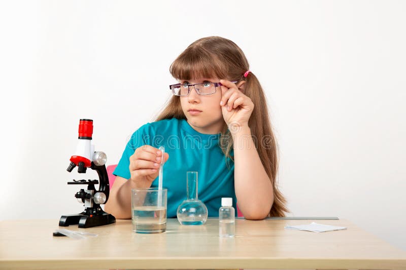 Glasses for Experiments Macro Photo Stock Photo - Image of chemically ...