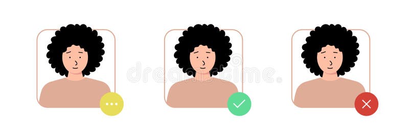 Girl is Going through an ID Check. Set of Pictures with the ...