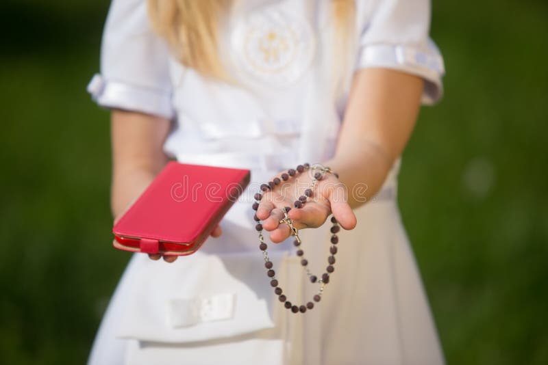 Girl Going To the First Holy Communion Stock Photo - Image of people ...