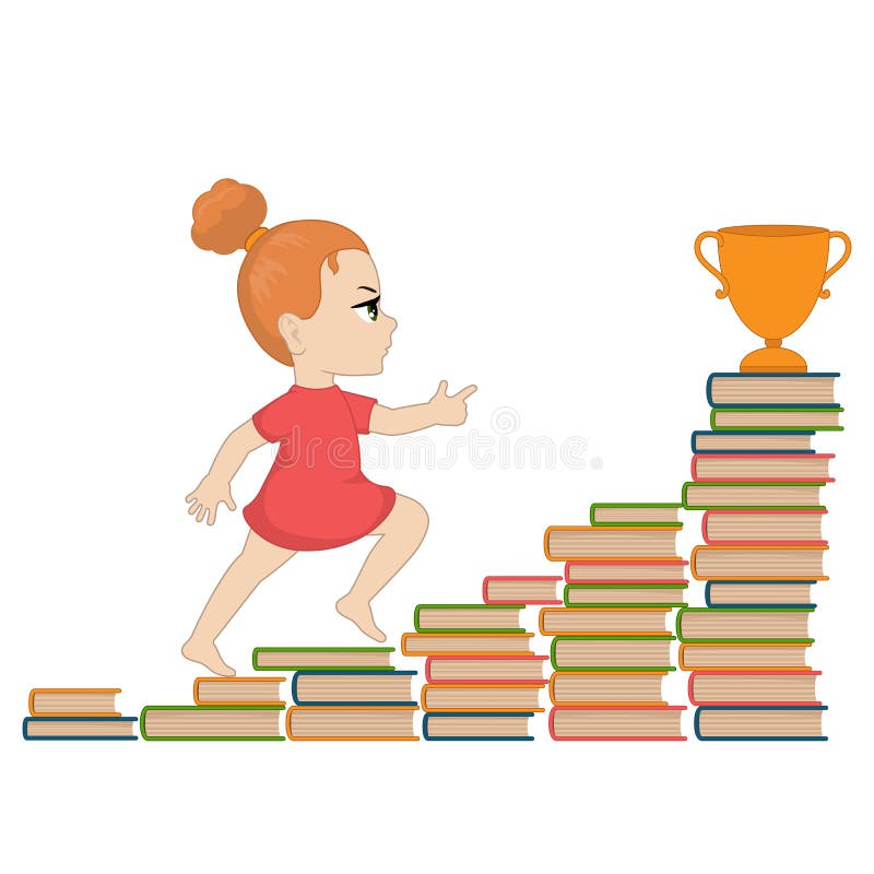 Woman Walking Up Stairs Stock Illustrations – 162 Woman Walking Up ...