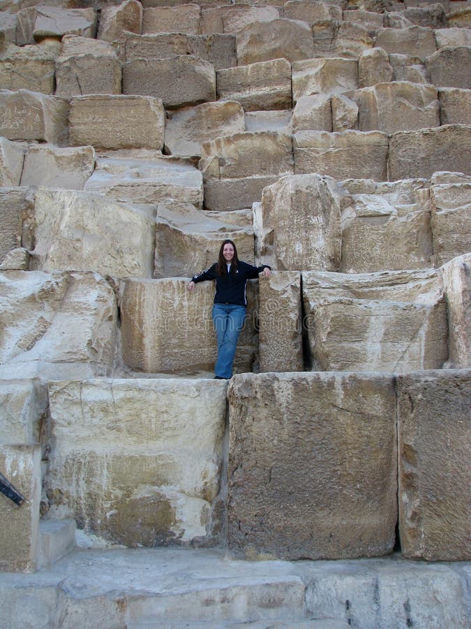 Girl with Great Pyramid Blocks Stock Image - Image of pyramid, pyramids ...