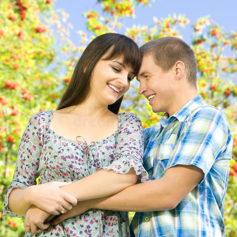 Girl and guy stock image. Image of pair, friendship, horizontal - 13616633