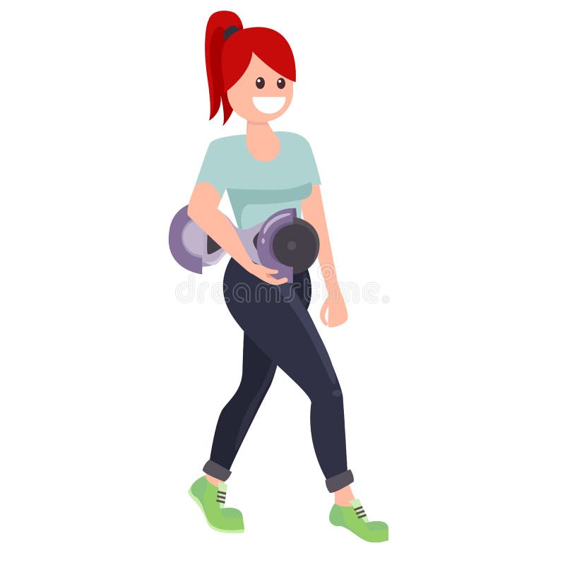 Girl with GyroScooter. stock vector. Illustration of female - 92522994