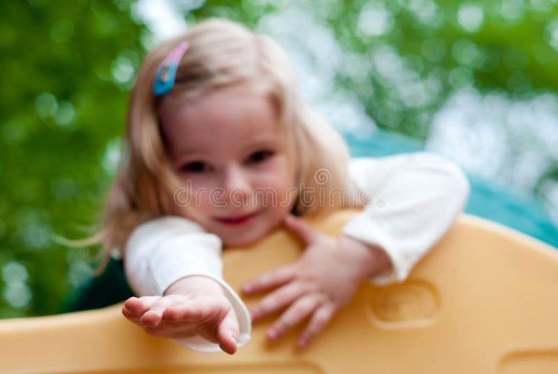 Girl hand stock image. Image of girls, green, childhood - 14378587