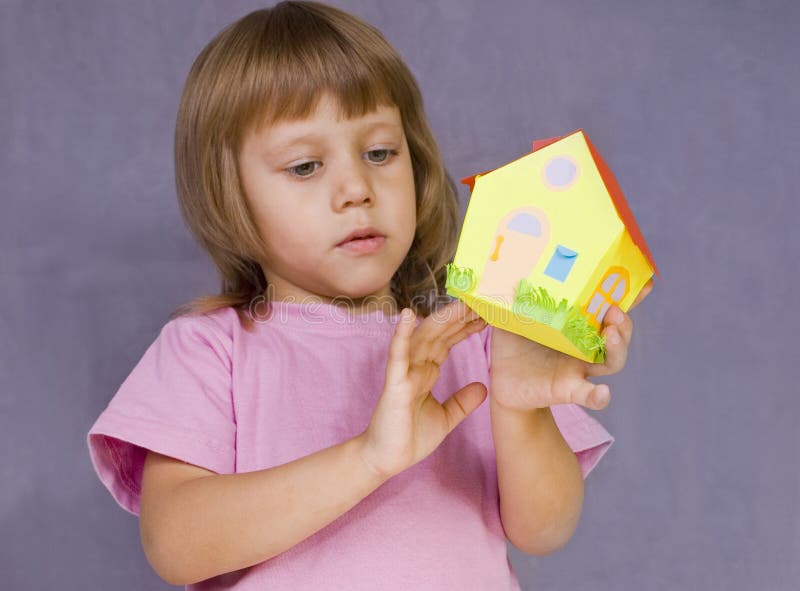 The Girl Has Control Over the House Stock Image - Image of babe, child ...