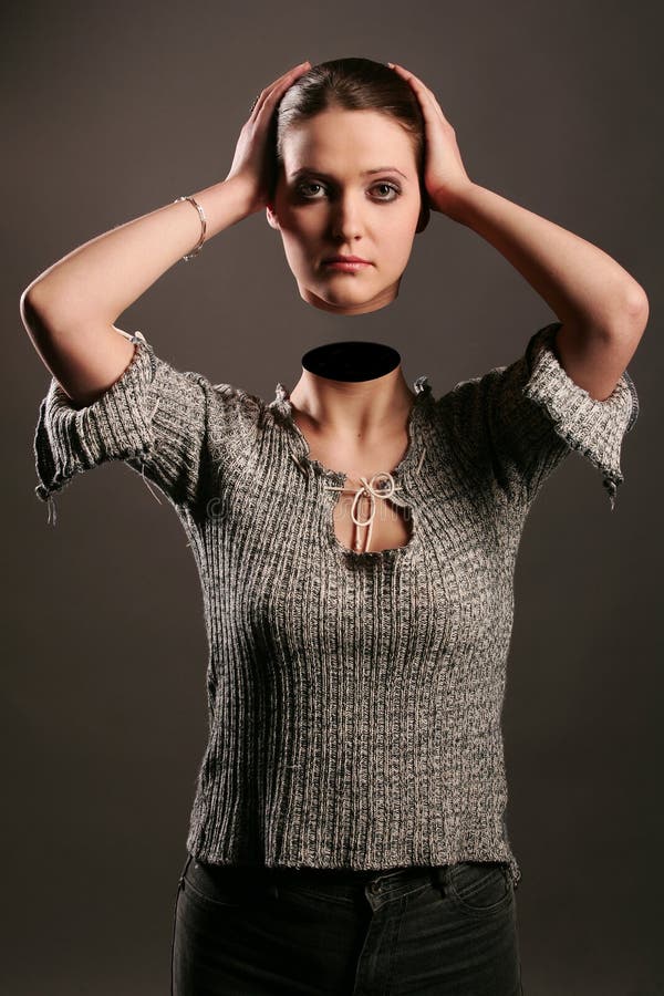 Girl without head stock photo. Image of eyes, circus, female - 6501094