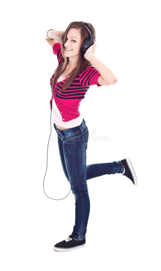 Girl and music stock image. Image of student, adult, caucasian - 31686407
