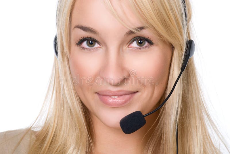 Girl with Headset stock image. Image of headset, kind - 26277503