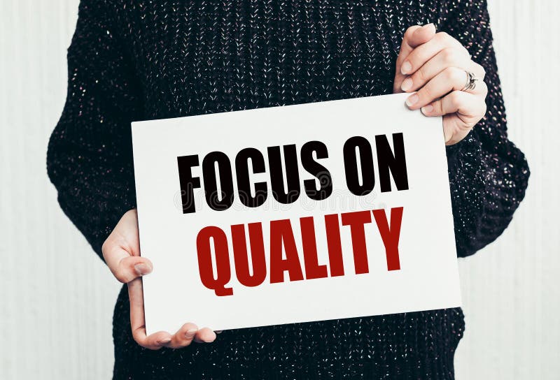 Focus on Quality | Quality Control Stock Image - Image of sector ...