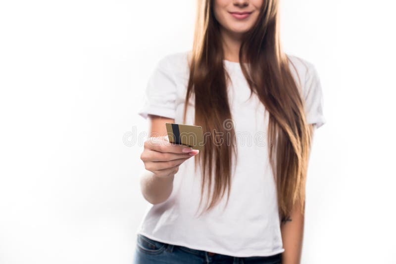 Girl Holding Credit Card in Hand Stock Photo - Image of people, partial ... Girl Holding Credit Card in Hand Stock Photo - Image of people, partial ...