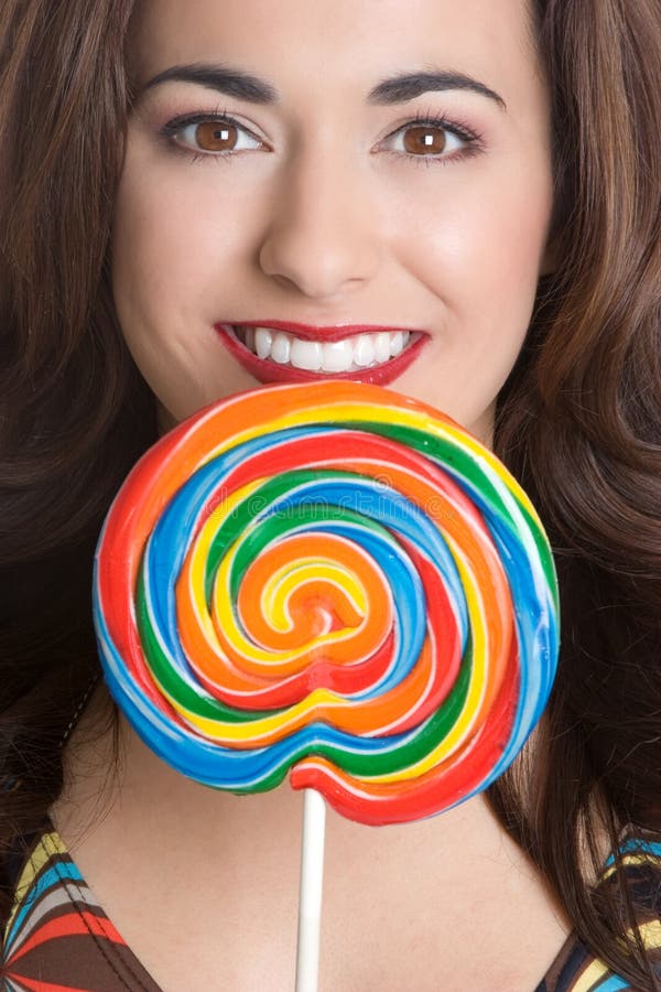 Person eating lollipop stock photo. Image of colorful - 4003578