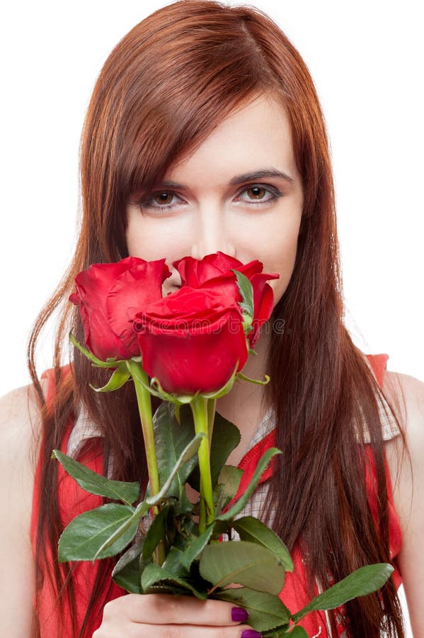 130+ Girl holding red roses Free Stock Photos - StockFreeImages