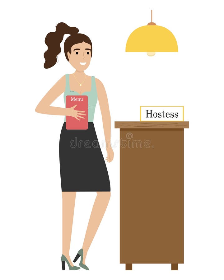 Restaurant Hostess Clipart