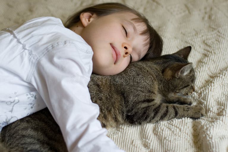 2,635 Cat Girl Sleep Pogodina Stock Photos - Free & Royalty-Free Stock ...