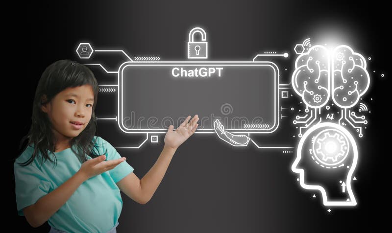 A Girl Introduces Chatting with a Smart AI or Artificial Intelligence ... A Girl Introduces Chatting with a Smart AI or Artificial Intelligence ...