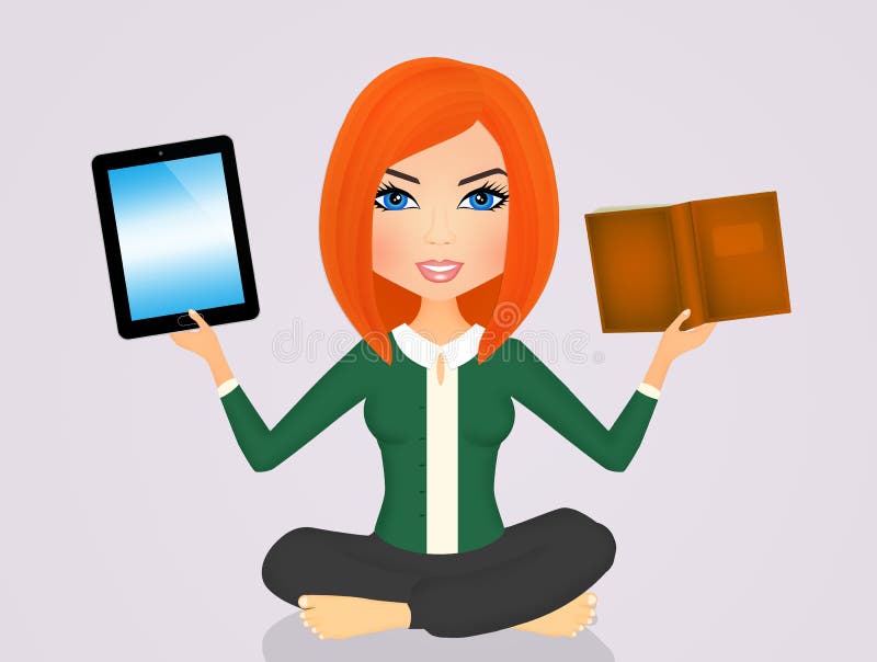Ipad Girl Stock Illustrations – 234 Ipad Girl Stock Illustrations ...