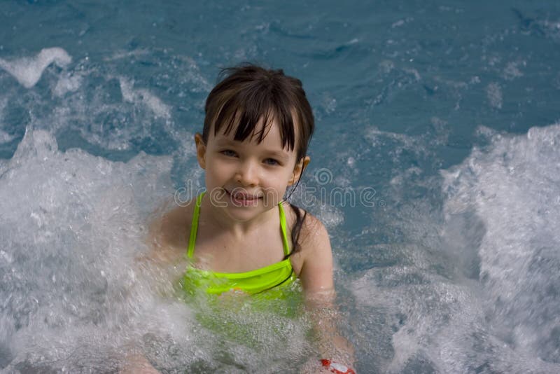 Girl in jacuzzi stock photo. Image of tropic, child, kids - 638508